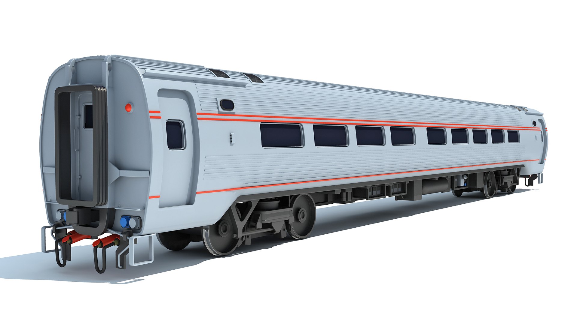 Passenger car train 3D model - TurboSquid 1681371