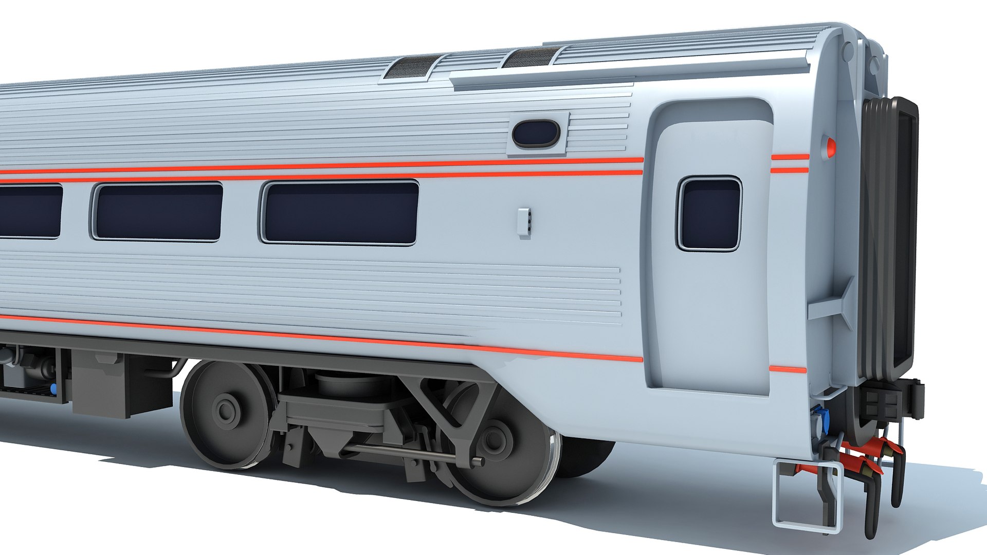 Passenger car train 3D model - TurboSquid 1681371