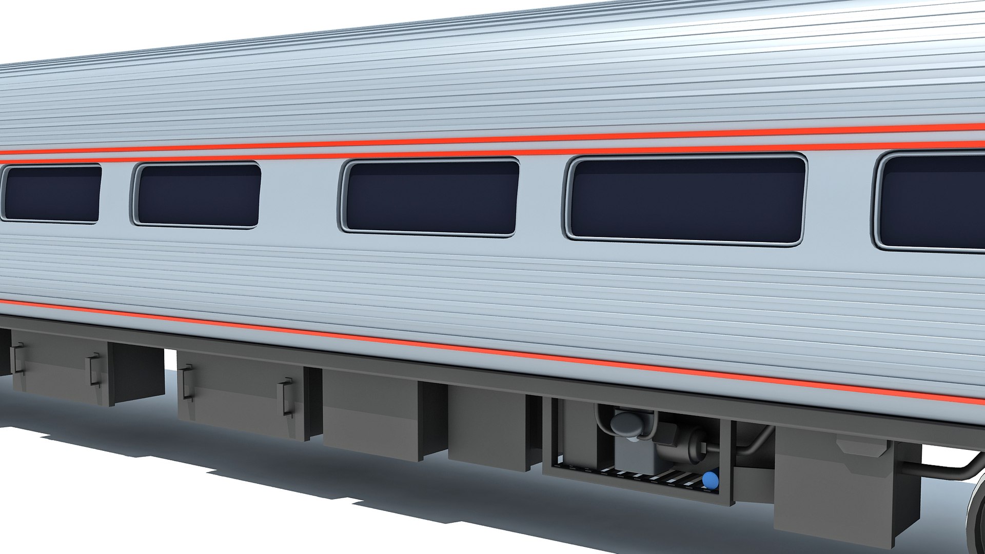 Passenger car train 3D model - TurboSquid 1681371