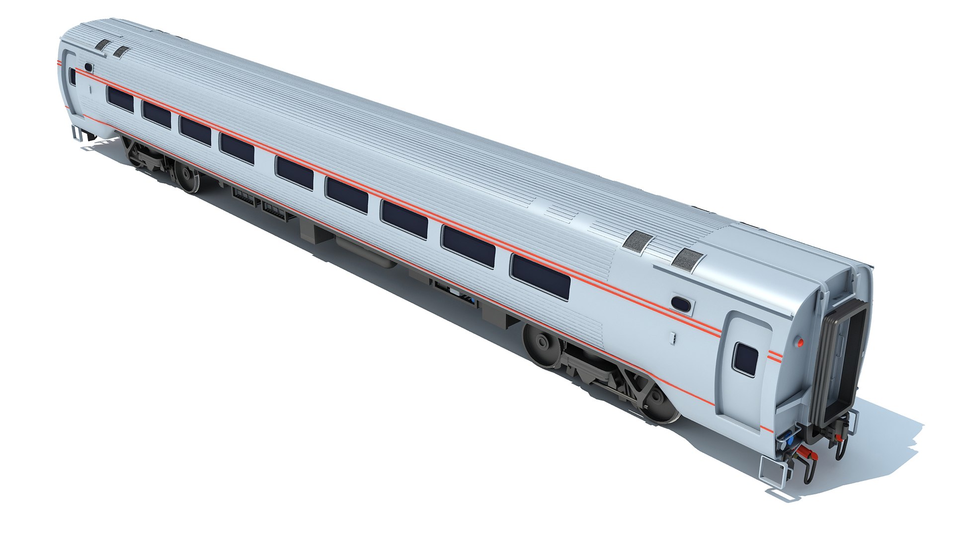 Passenger car train 3D model - TurboSquid 1681371