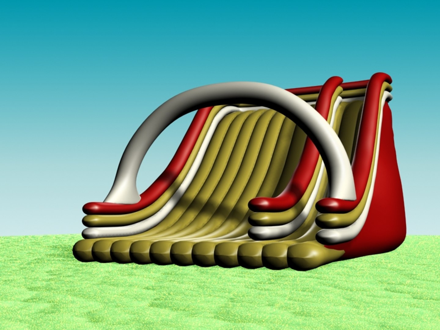 3d Inflatable Slide Model