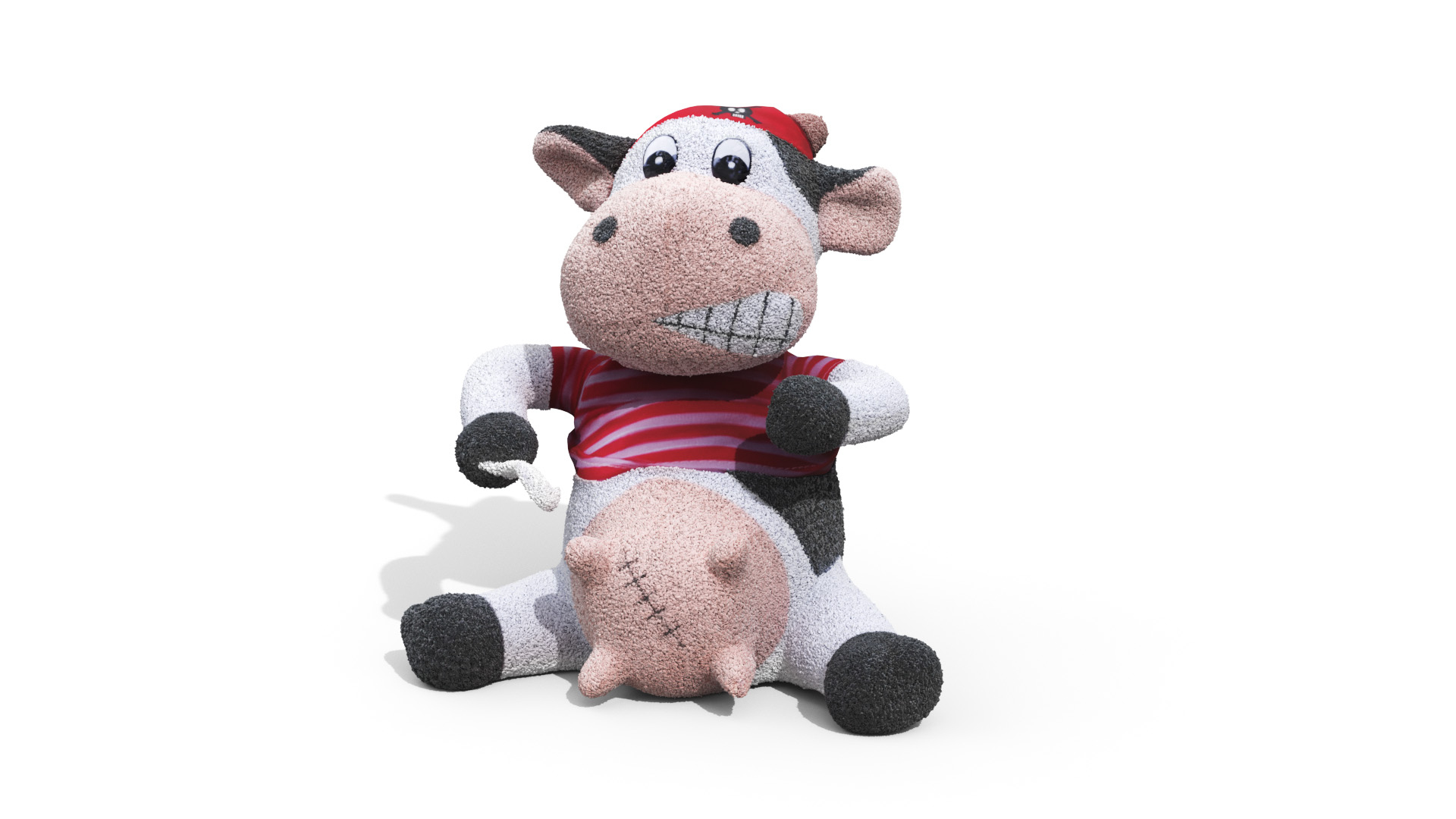 Plush toy pirate cow 3D model - TurboSquid 1652753