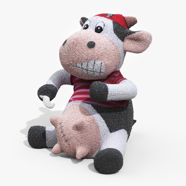 Plush toy pirate cow 3D model - TurboSquid 1652753
