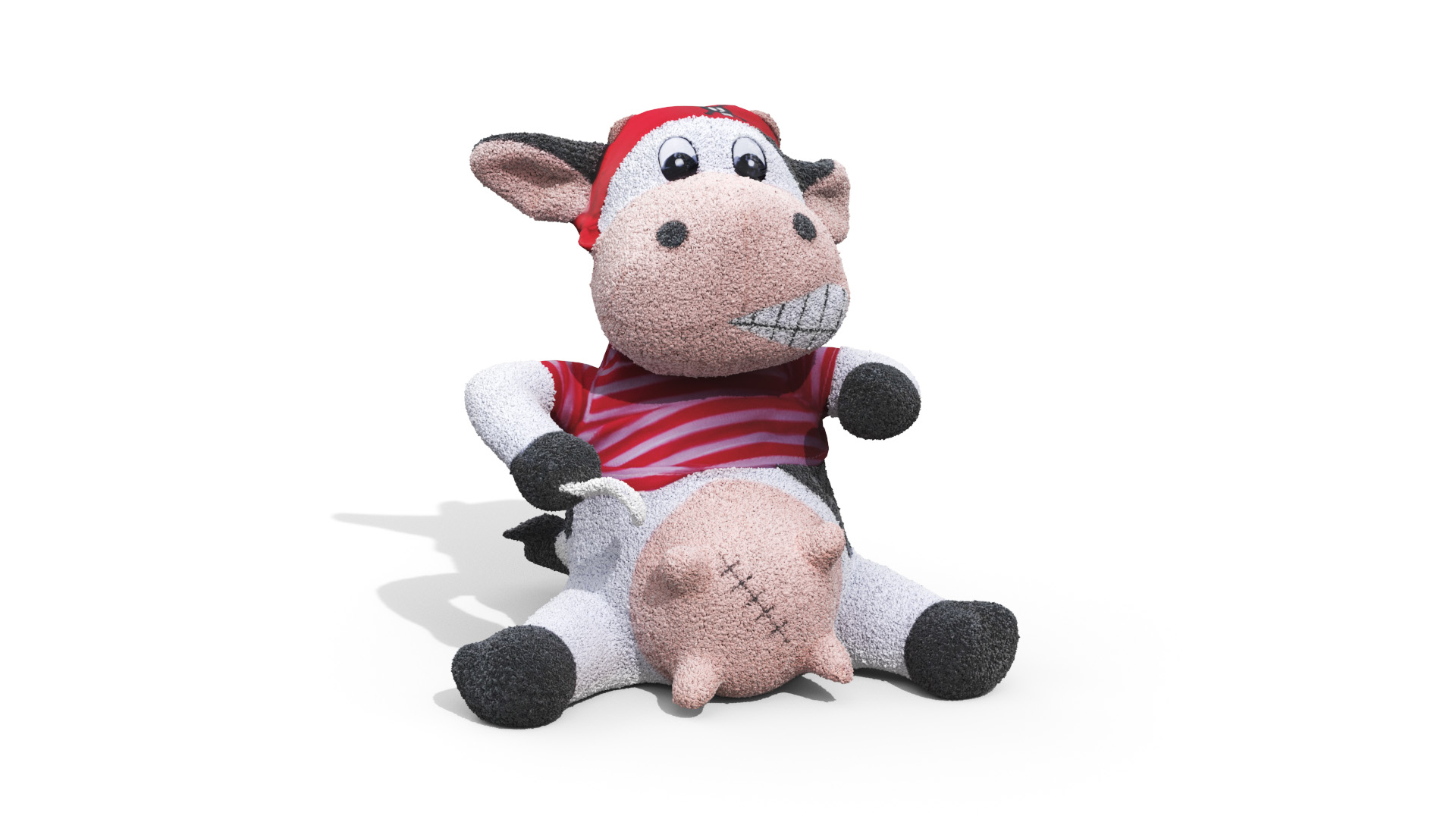 Plush toy pirate cow 3D model - TurboSquid 1652753