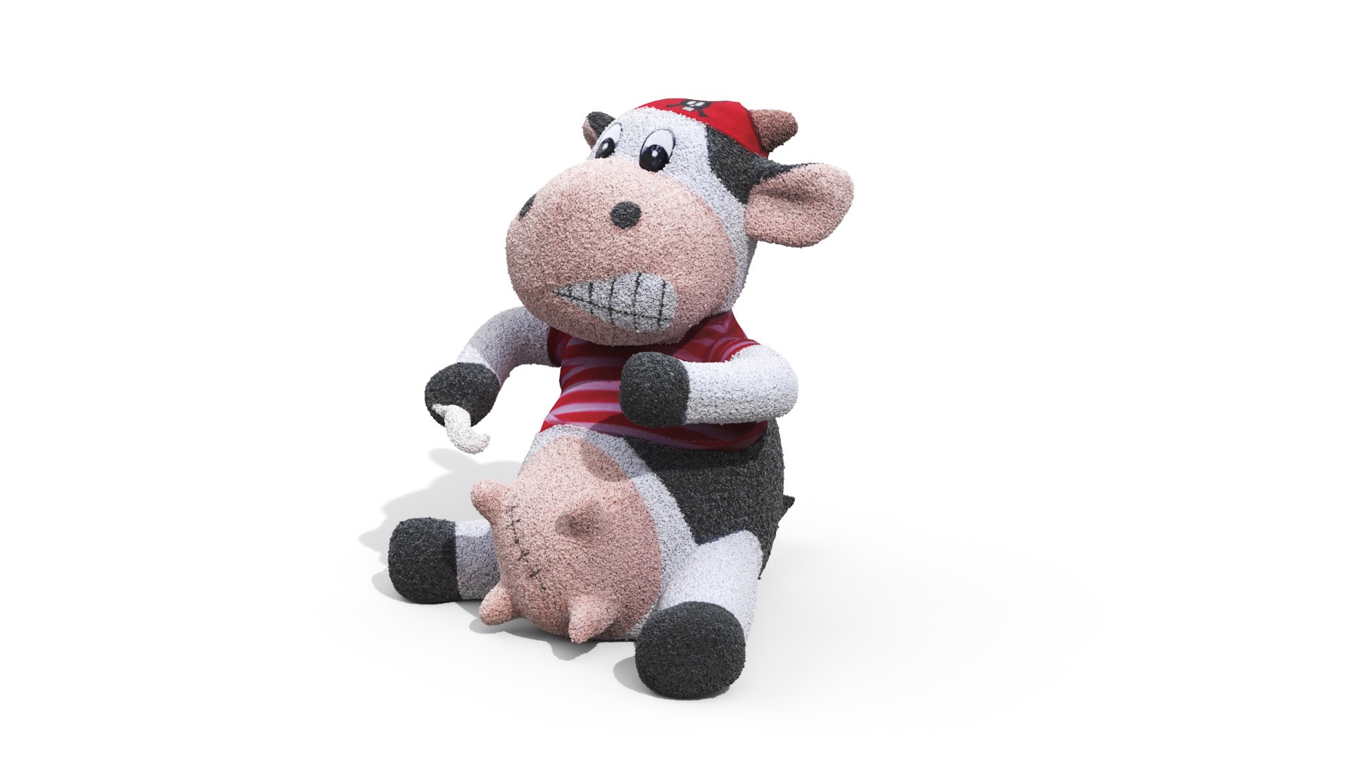 Plush toy pirate cow 3D model - TurboSquid 1652753