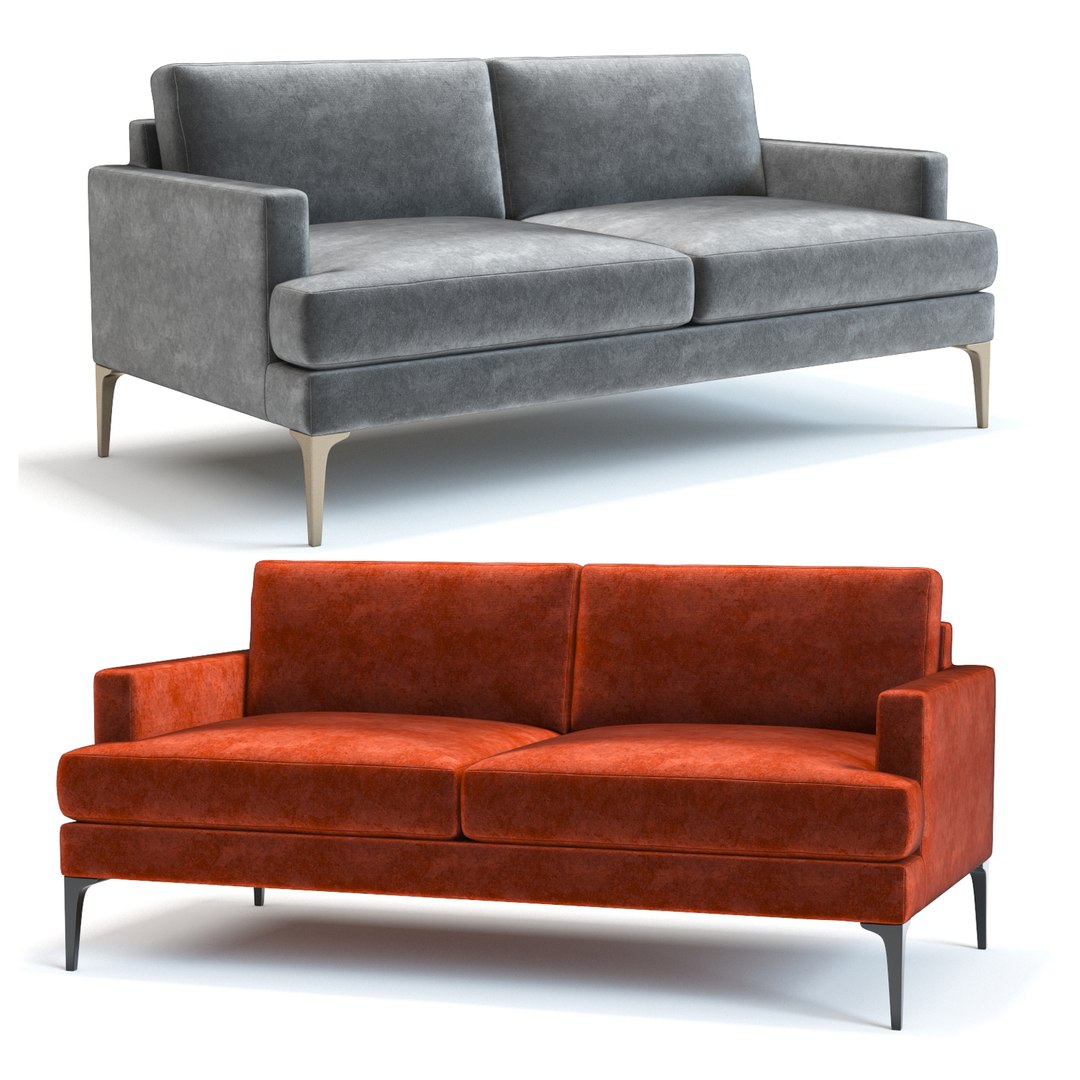 West Elm Andes Sofa 3D Model - TurboSquid 1396429