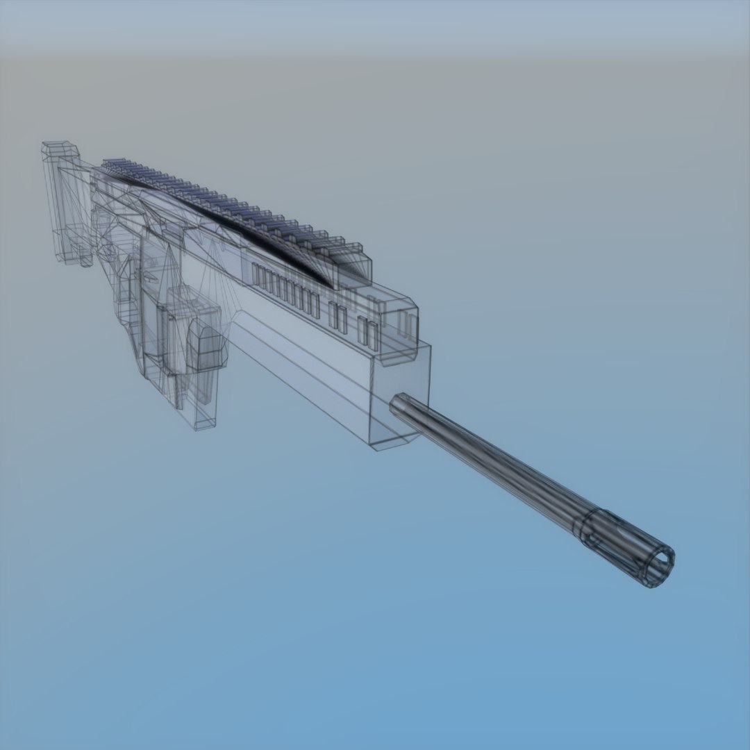 Fi Assault Rifle 3d Obj