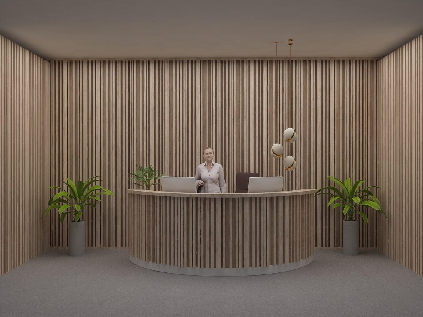 Reception Desk - 0303Dモデル - TurboSquid 1992260