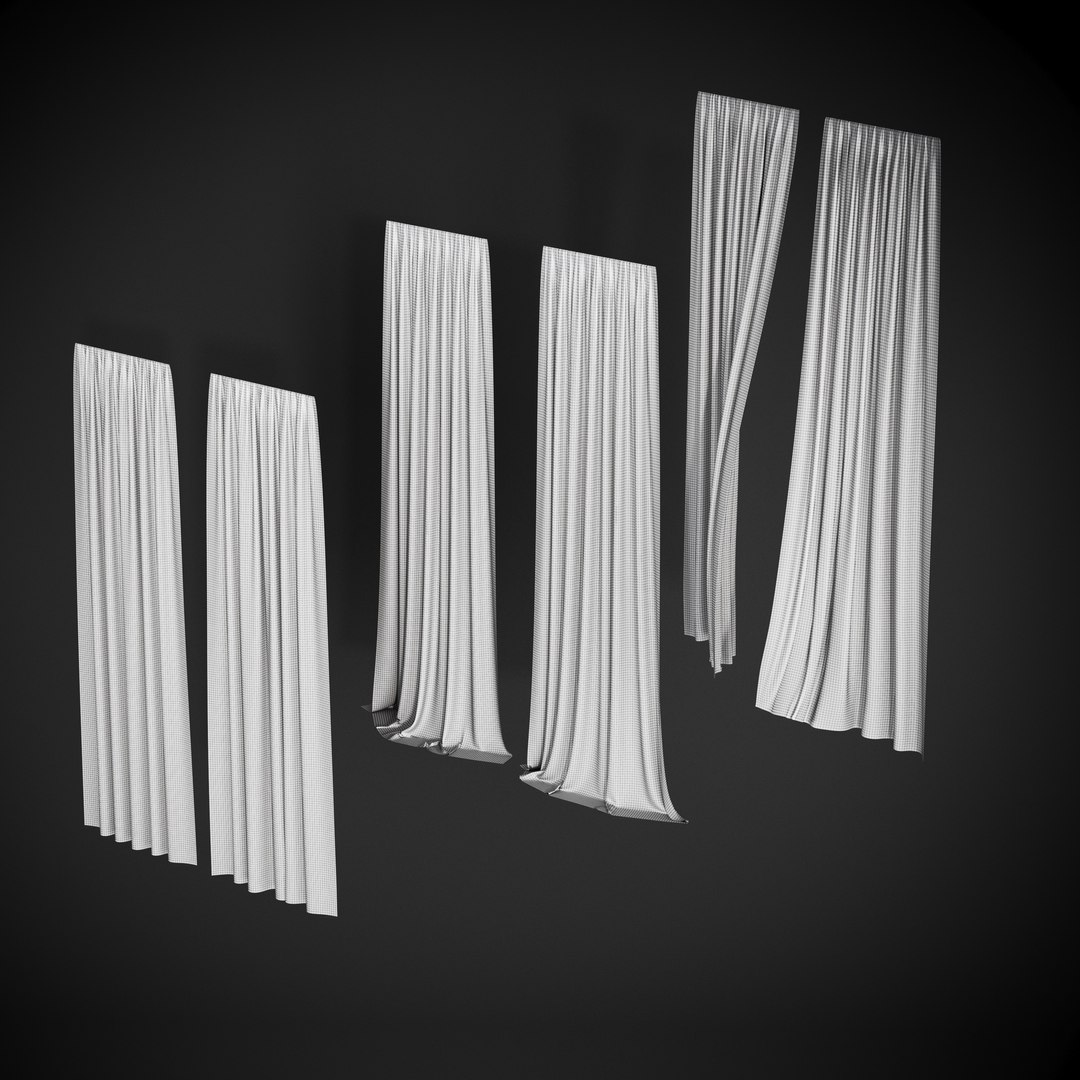 Wind Curtain 3D Model - TurboSquid 1980146