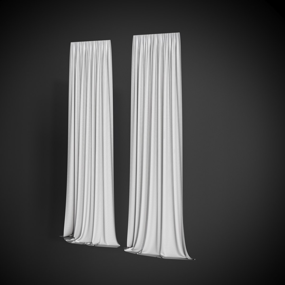 Wind Curtain 3D Model - TurboSquid 1980146