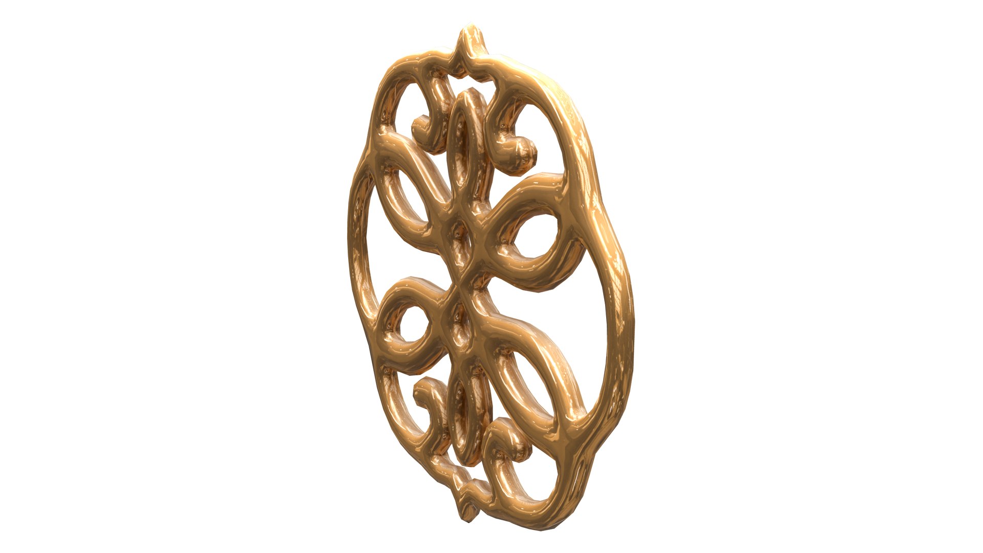 Gold Broche Pin 3D Model - TurboSquid 1977510