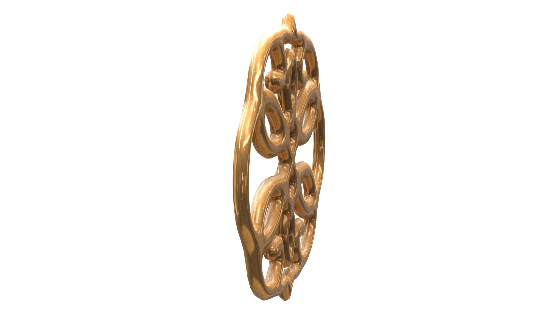 Gold Broche Pin 3D Model - TurboSquid 1977510