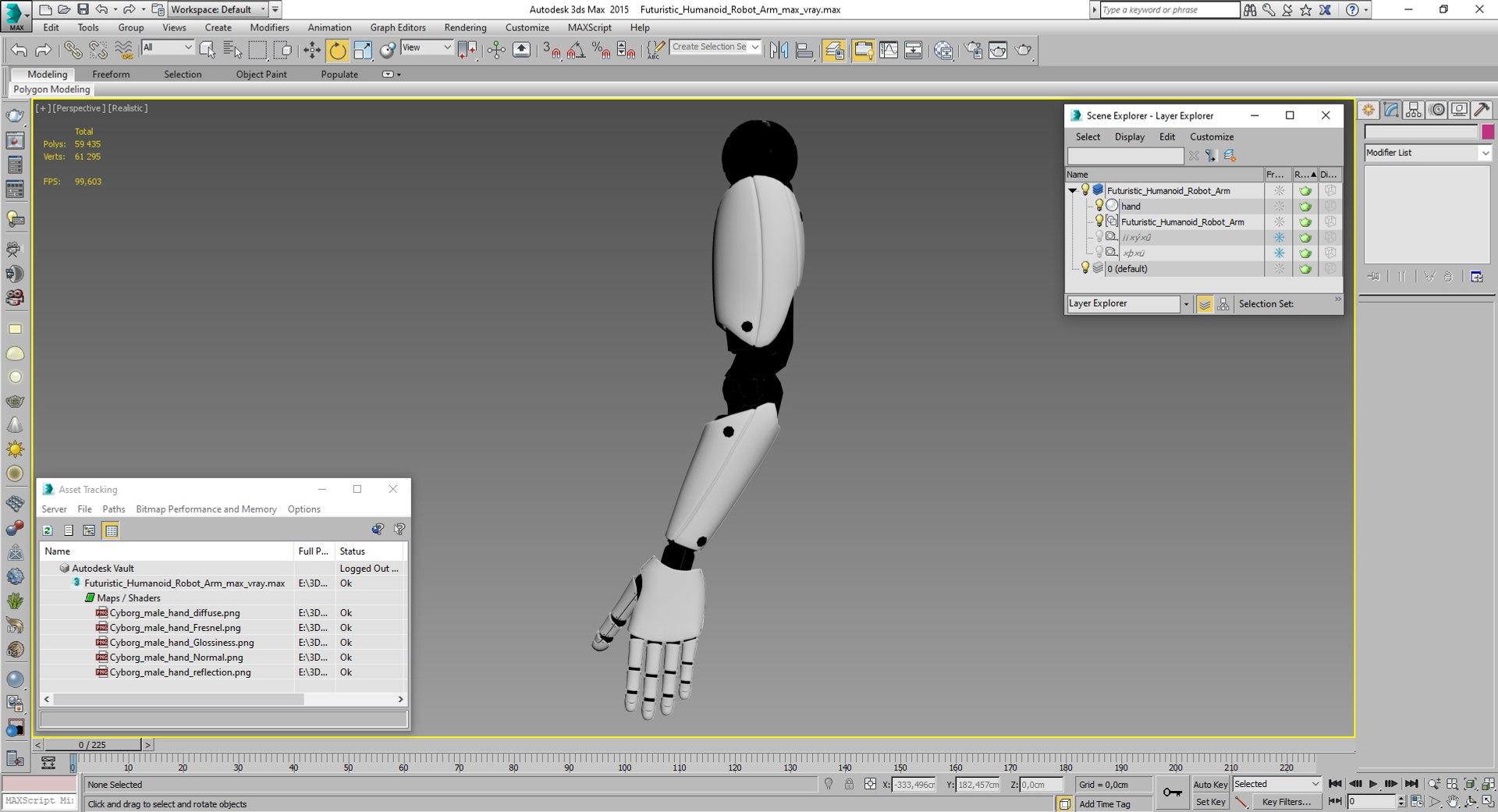 Futuristic Humanoid Robot Arm 3D Model - TurboSquid 2095345
