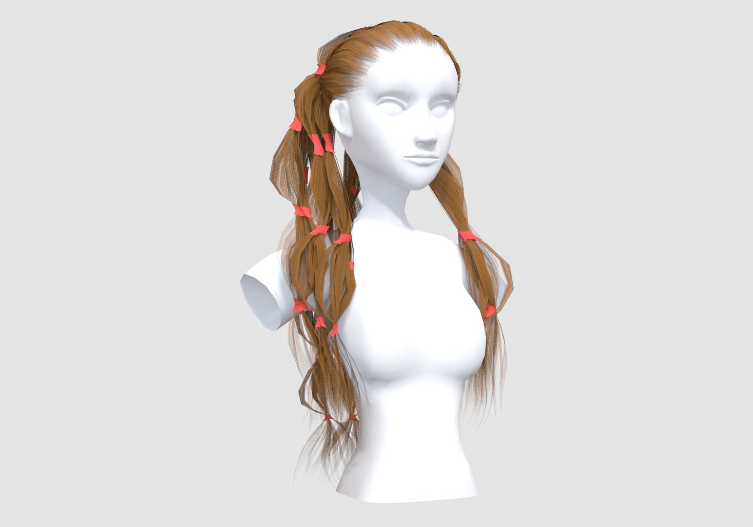 Female Long Hairstyle 3D Model - TurboSquid 1941747