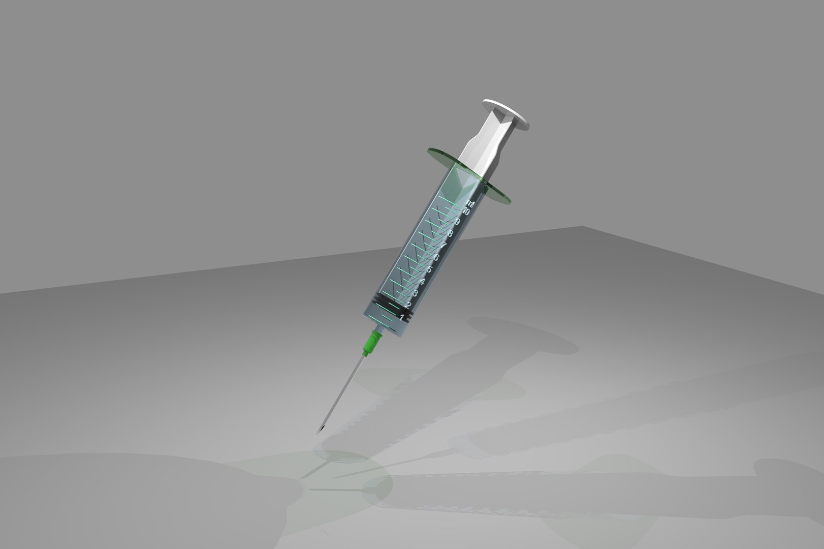 Medical Syringe With Needle 3D Model - TurboSquid 2035636