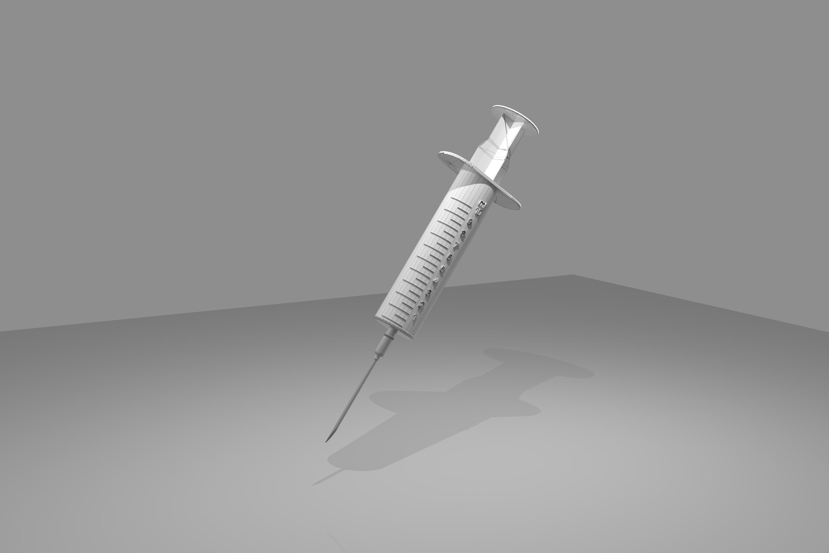 Medical Syringe With Needle 3D Model - TurboSquid 2035636