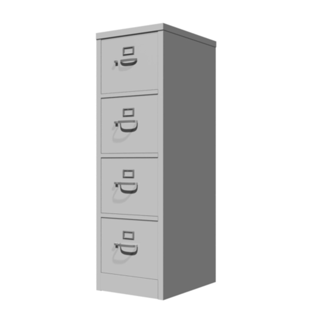 3d obj file cabinet