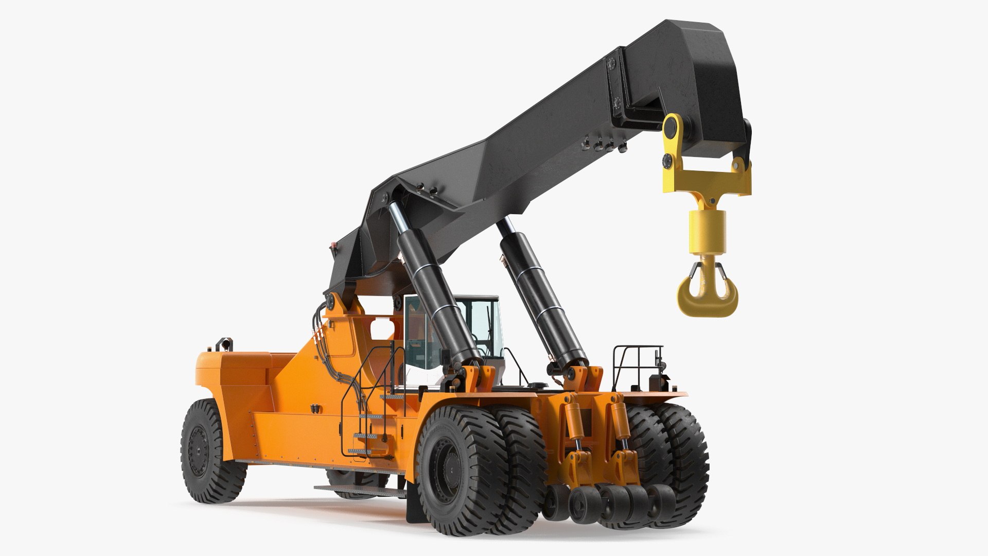 3D Reachstacker Container Loader Rigged For Maya - TurboSquid 2382299