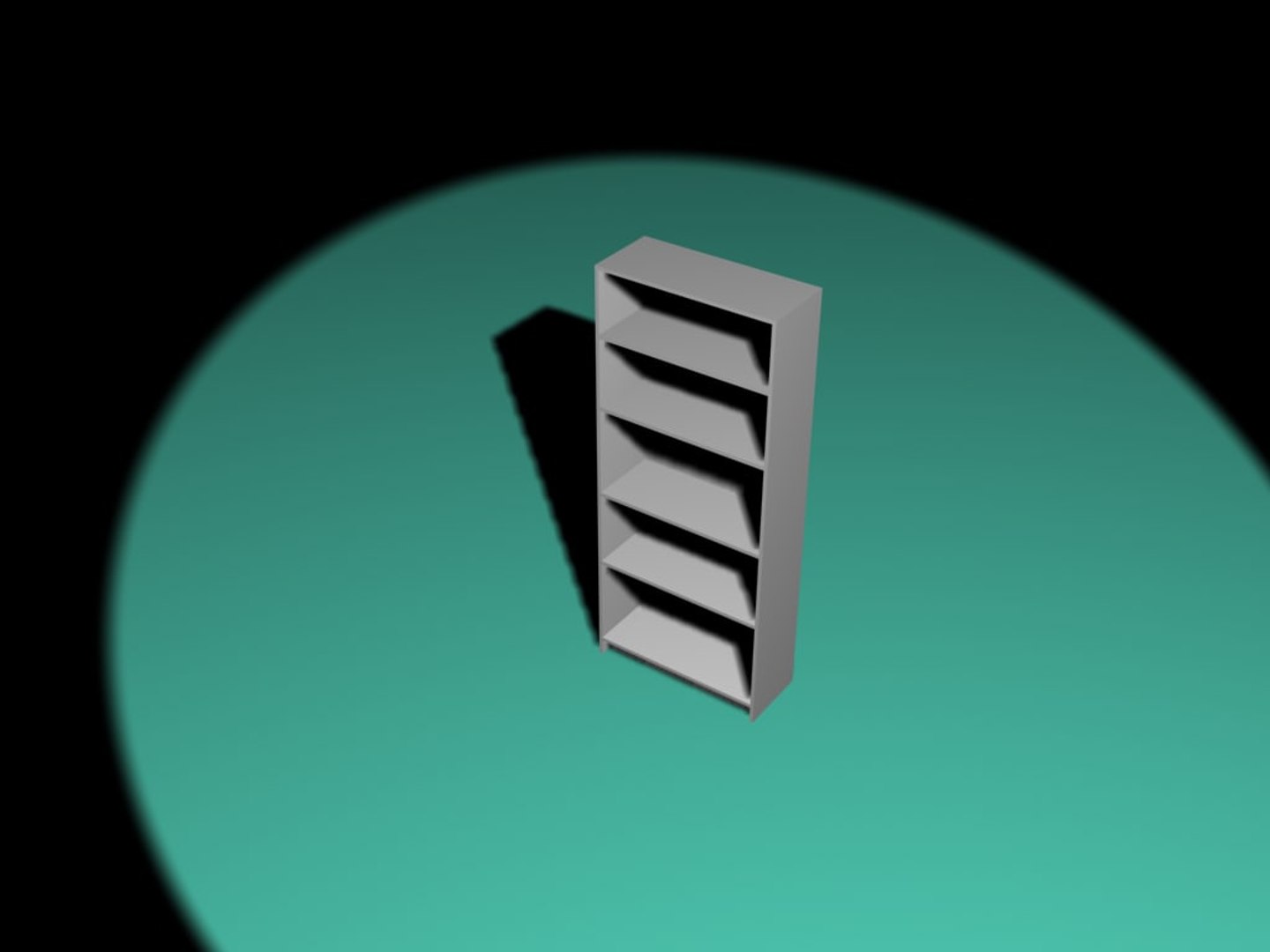 3d Model White Shelf