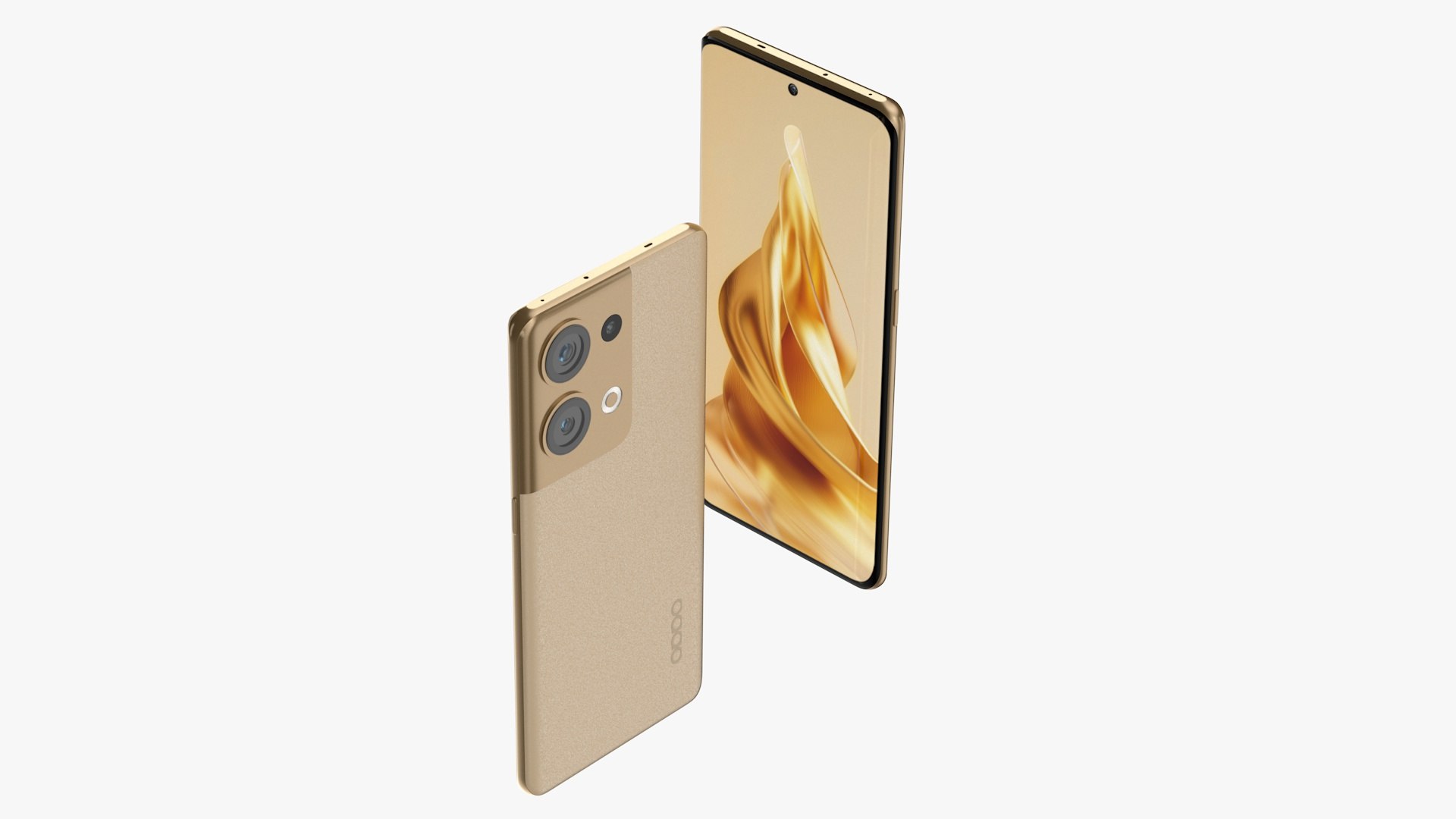 OPPO Reno 9 Pro Plus Gold 3D - TurboSquid 2001852