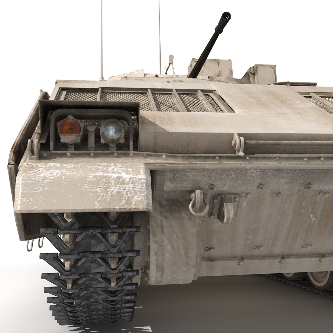 infantry fighting vehicle bradley m2 3d model