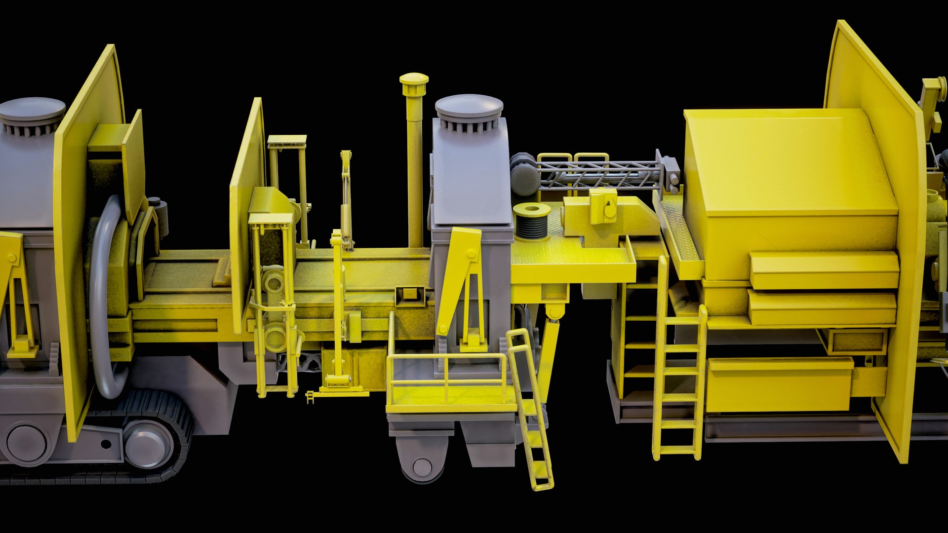 Mobile Miner Epiroc 55V Clear PBR 3D model - TurboSquid 2069829