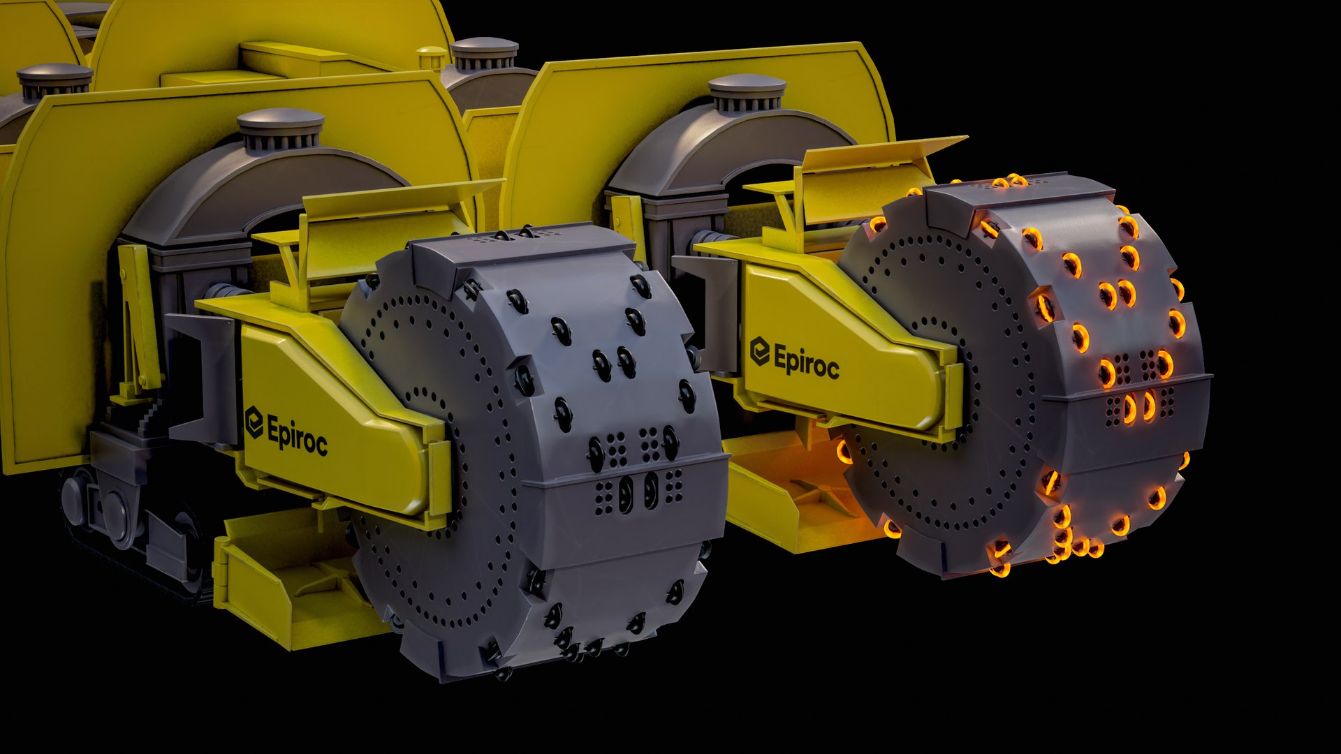 Mobile Miner Epiroc 55V Clear PBR 3D model - TurboSquid 2069829