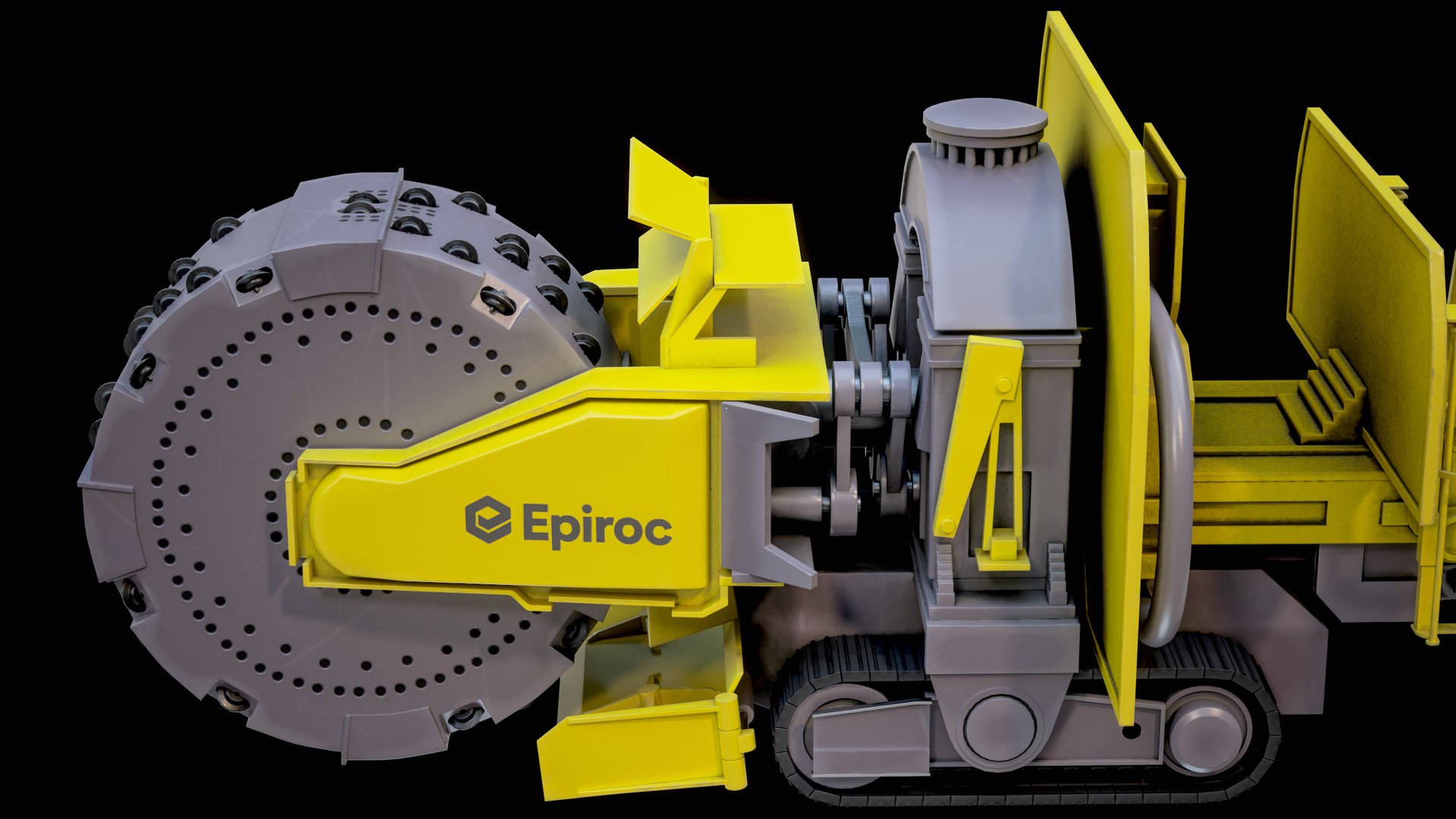 Mobile Miner Epiroc 55V Clear PBR 3D model - TurboSquid 2069829