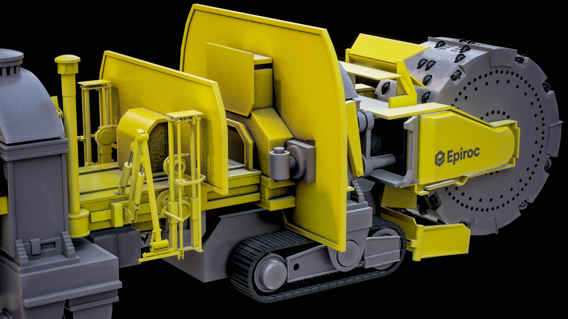 Mobile Miner Epiroc 55V Clear PBR 3D model - TurboSquid 2069829