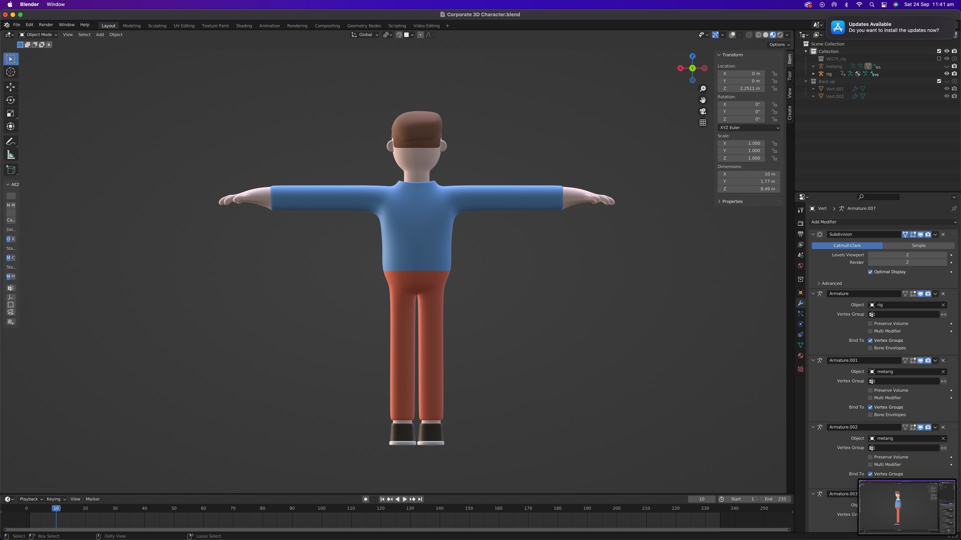 Fully Rigged Character 3D Model - TurboSquid 1963231