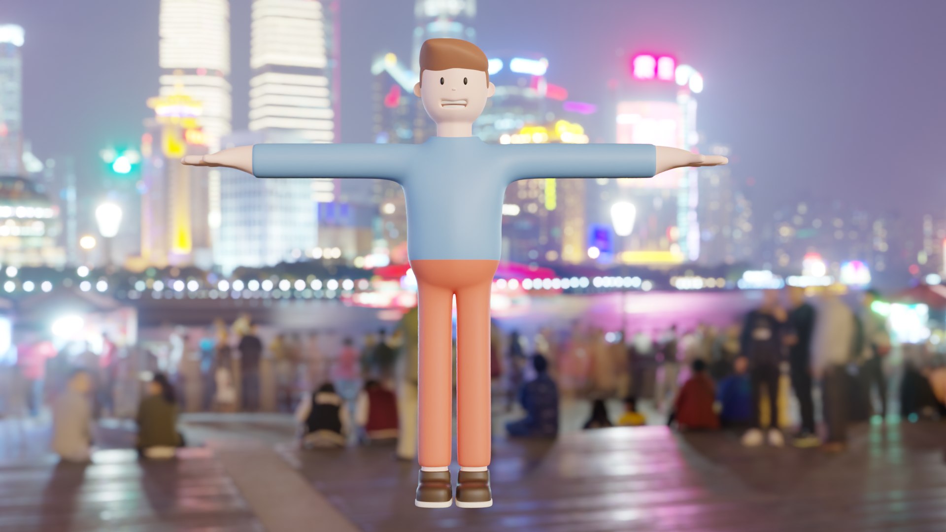 Fully Rigged Character 3D Model - TurboSquid 1963231