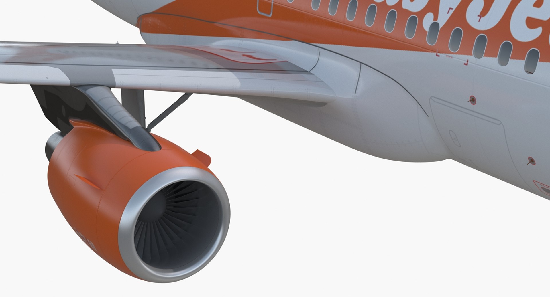 3D airbus a319 easyjet airline model - TurboSquid 1272508