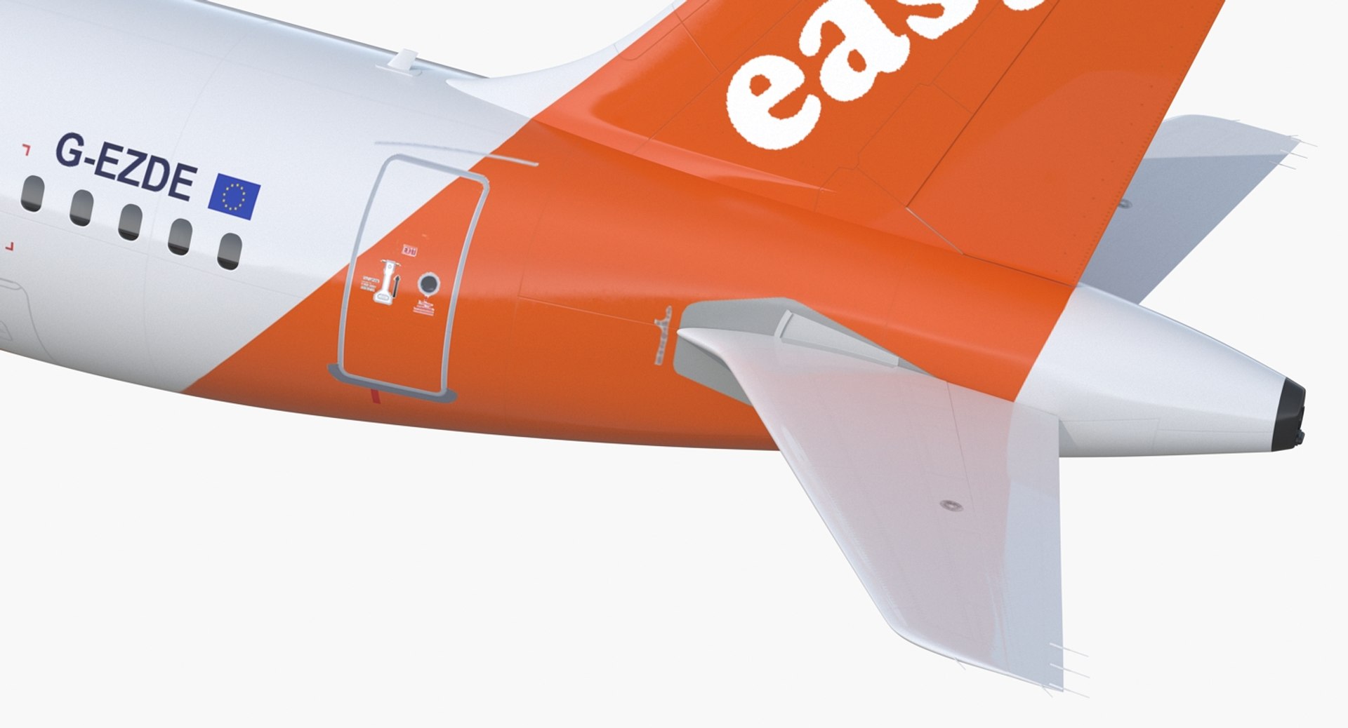 3D airbus a319 easyjet airline model - TurboSquid 1272508