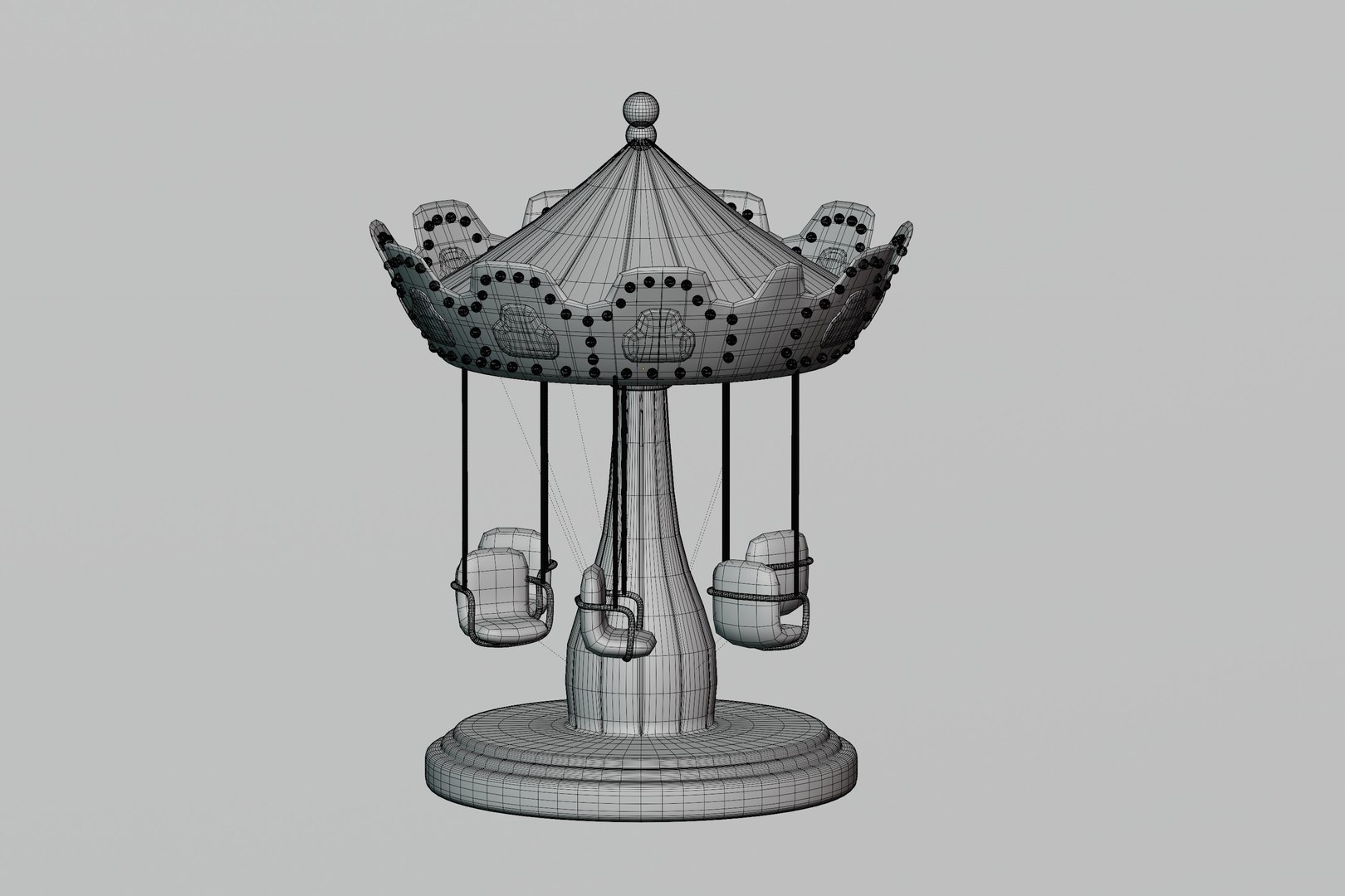 3D Carousel Cartoon Model - TurboSquid 2460510