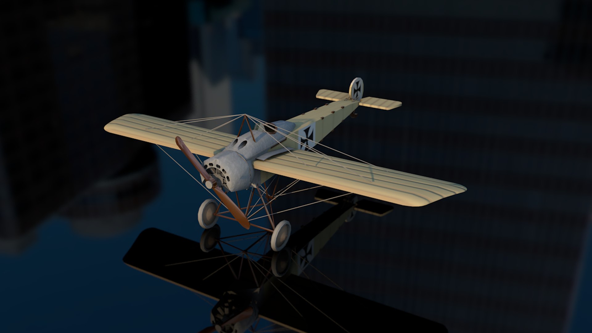Fokker Eindecker Fighter Aircraft 3D Model - TurboSquid 1481048