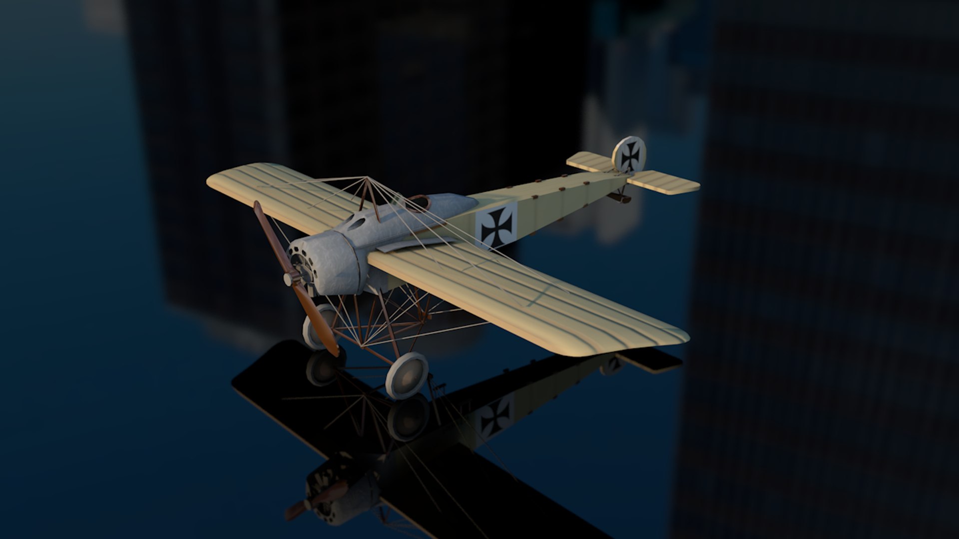 Fokker Eindecker Fighter Aircraft 3D Model - TurboSquid 1481048