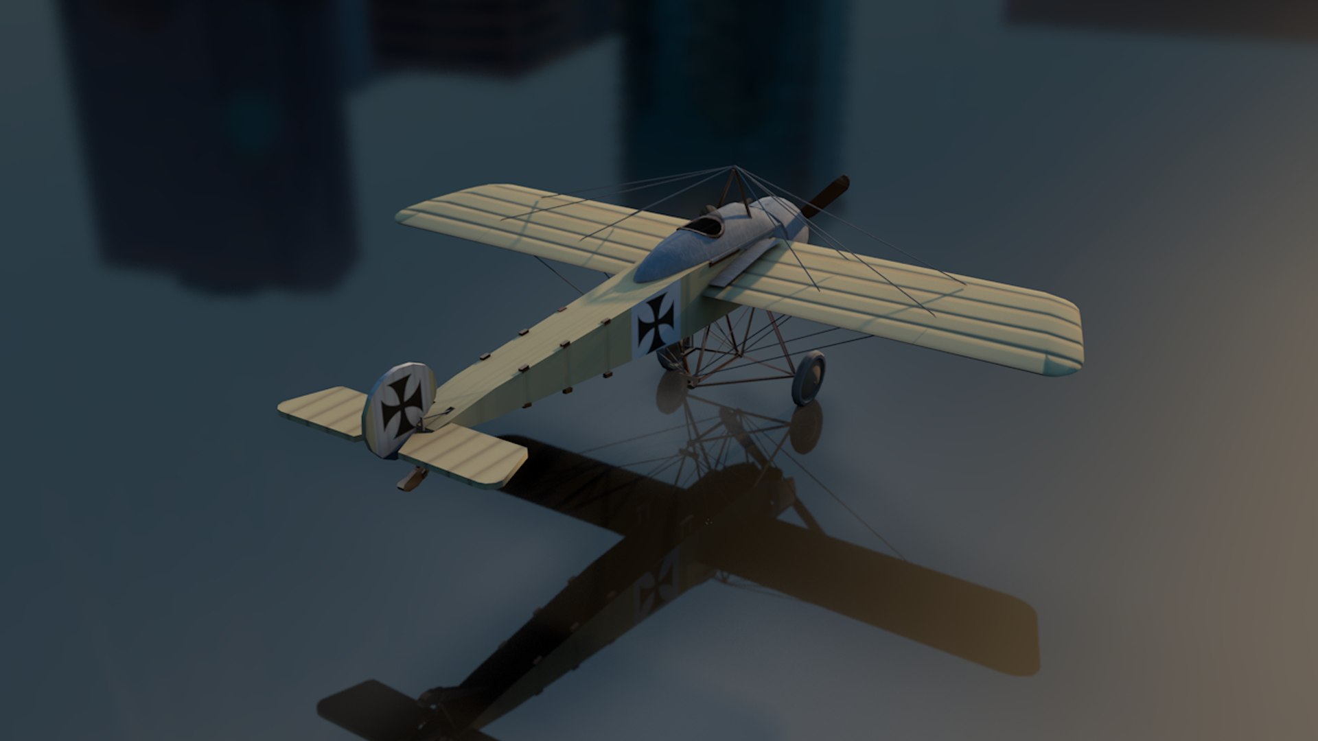 Fokker Eindecker Fighter Aircraft 3D Model - TurboSquid 1481048