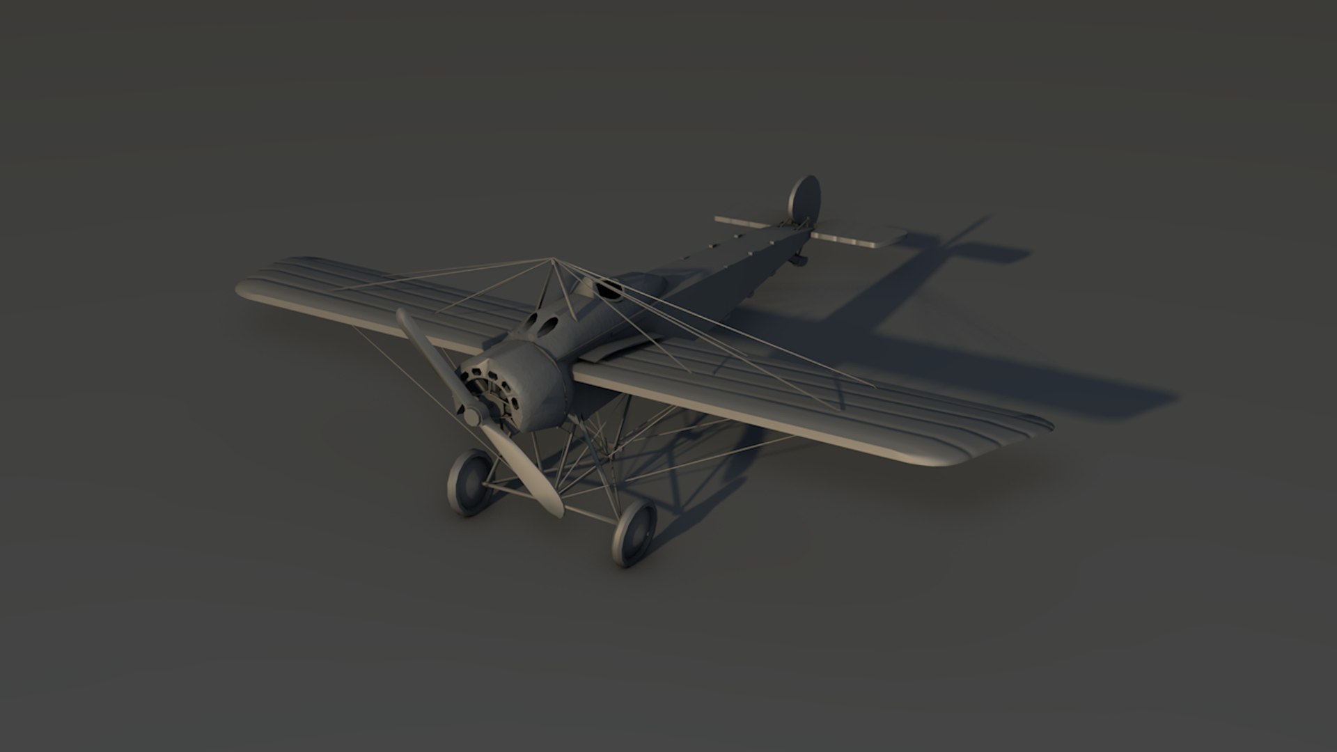 Fokker Eindecker Fighter Aircraft 3D Model - TurboSquid 1481048