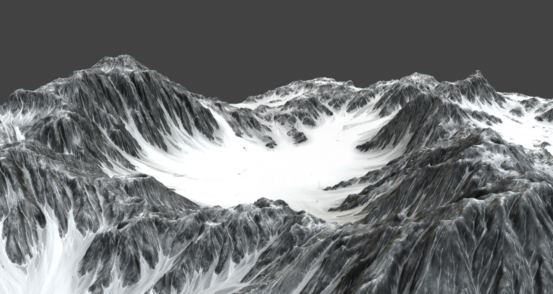 Snow Terrain 3D Model - TurboSquid 1302465