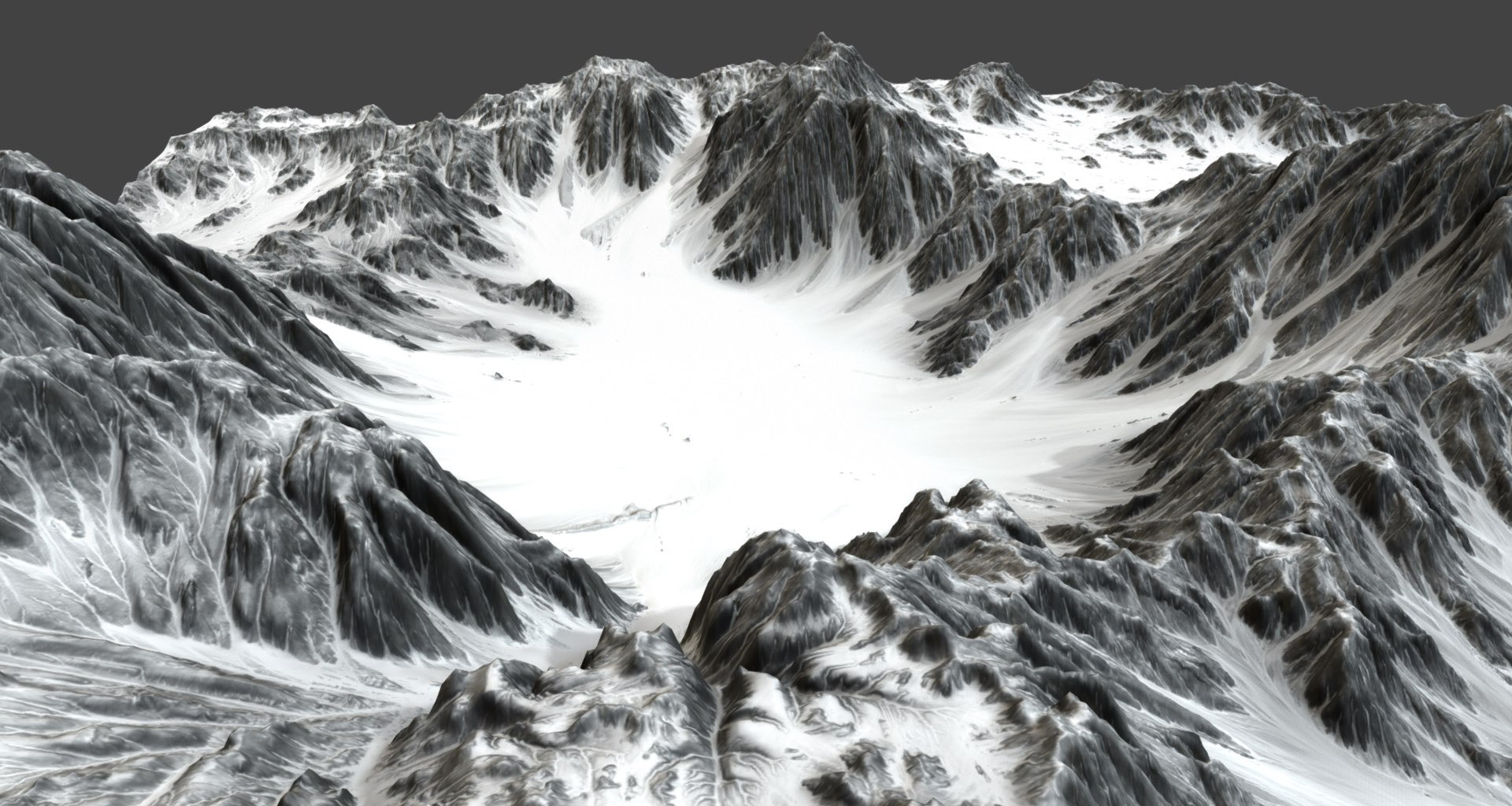 Snow Terrain 3D Model - TurboSquid 1302465