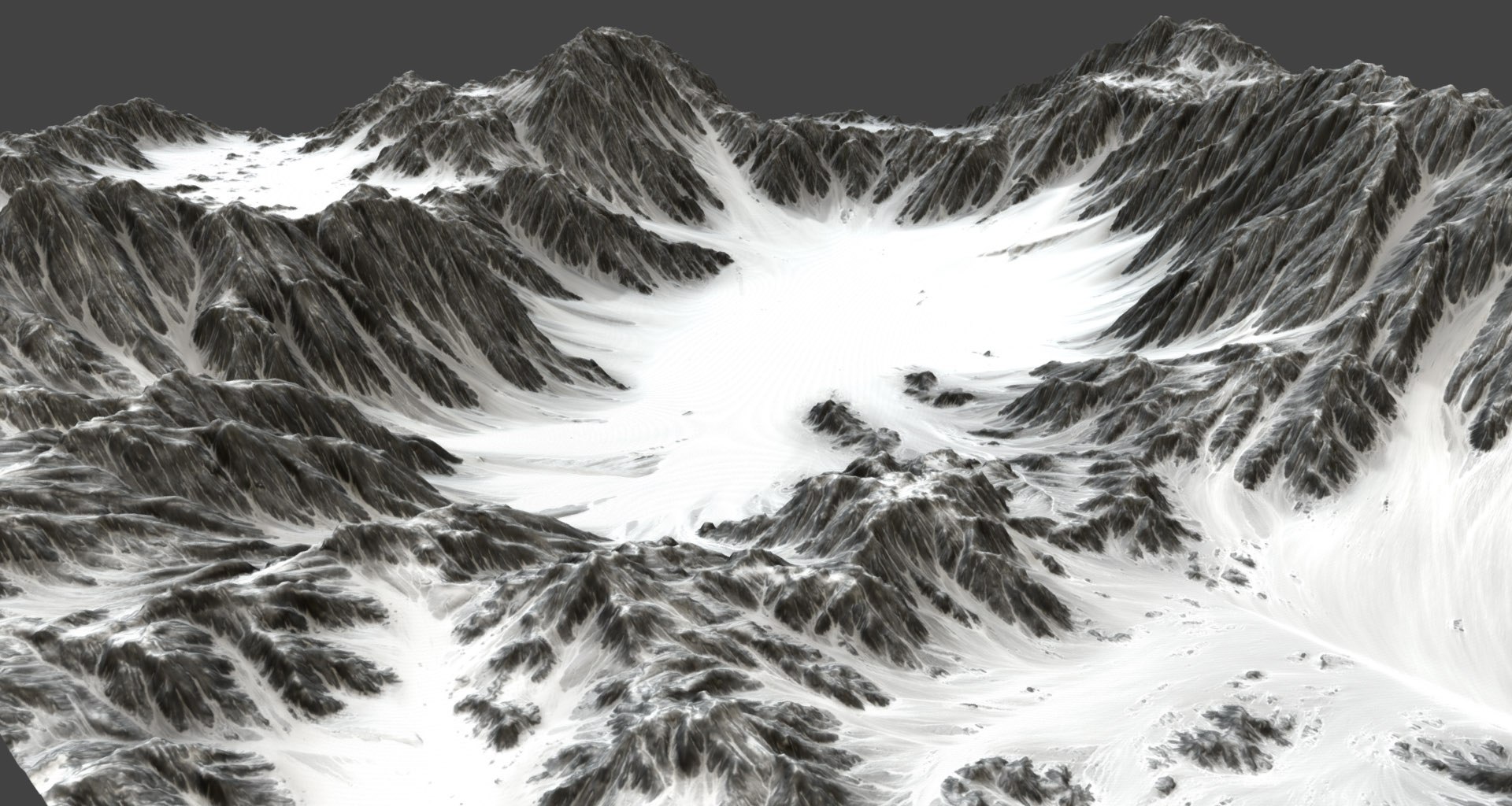 Snow Terrain 3D Model - TurboSquid 1302465