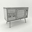 3d Vintage Olympic Tv Console Model