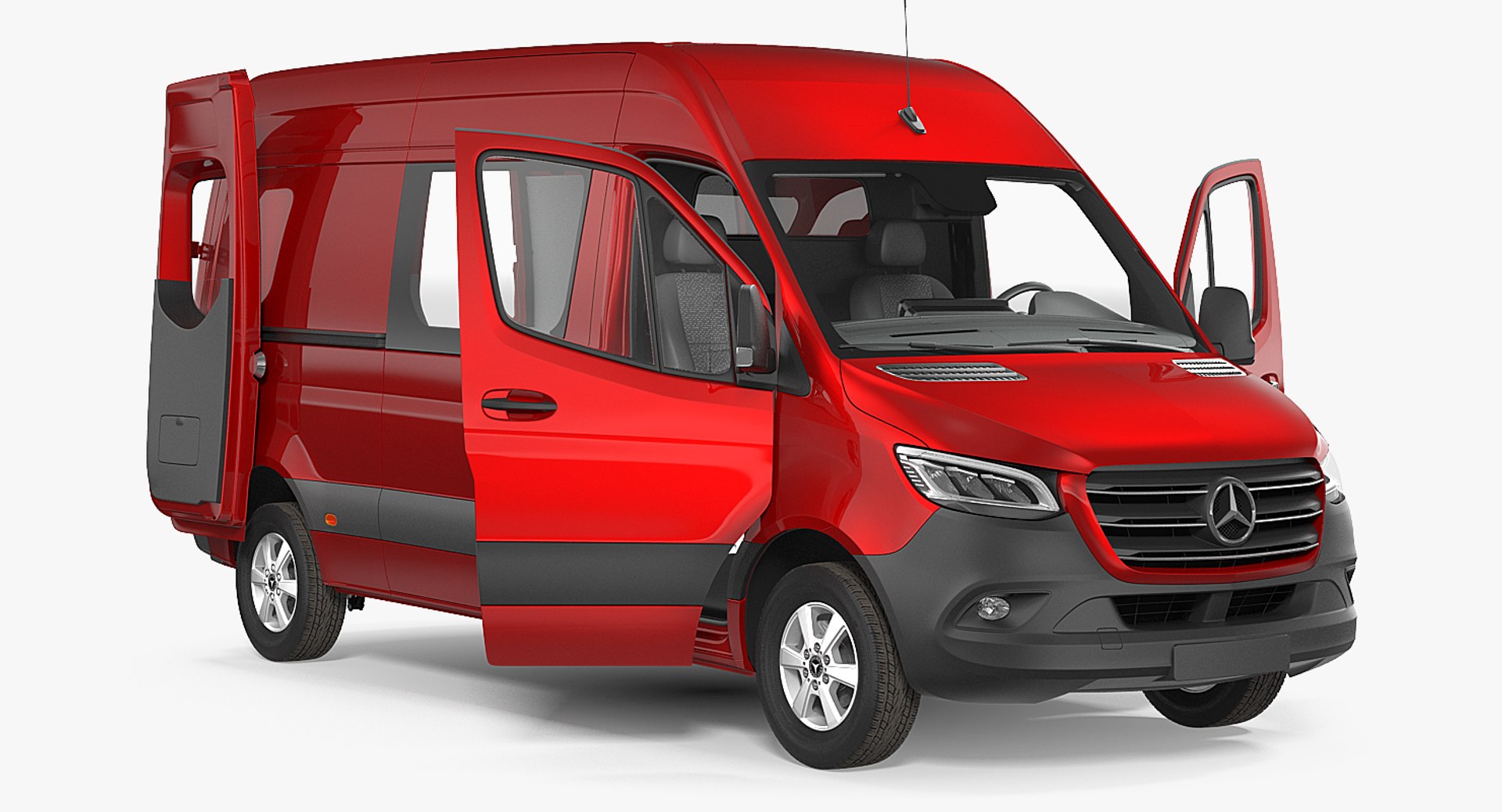 Mercedes Sprinter Van 2019 3D Model - TurboSquid 1366261