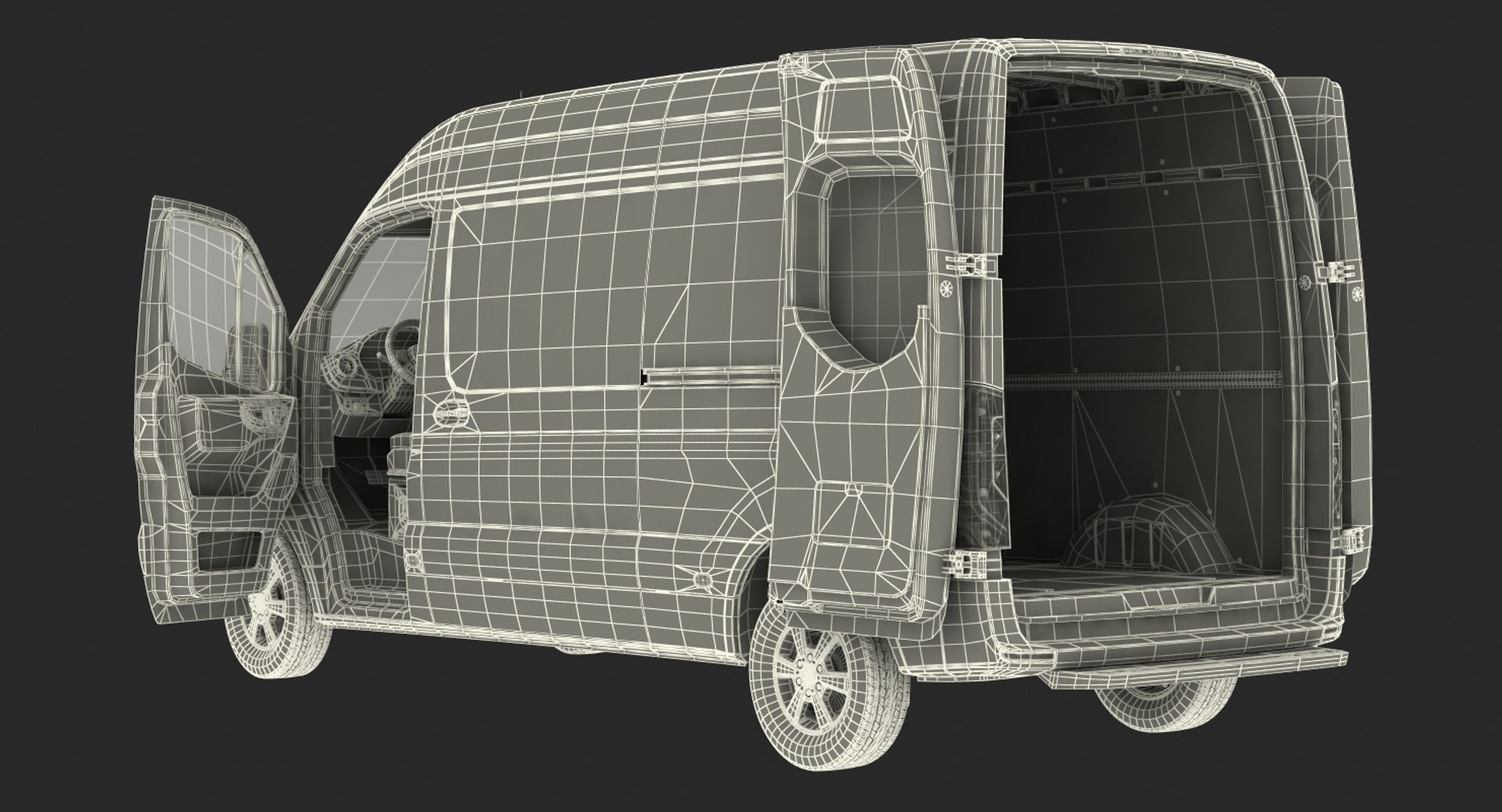 Mercedes sprinter van 2019 3D model - TurboSquid 1366261