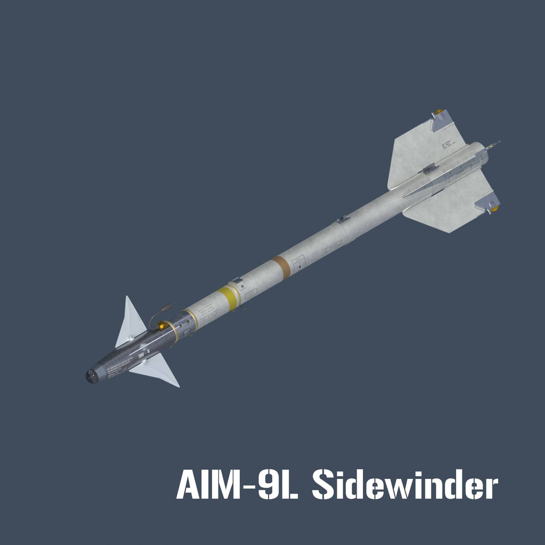 AIM-9L Sidewinder - Low Poly Model 3D Model - TurboSquid 2427022