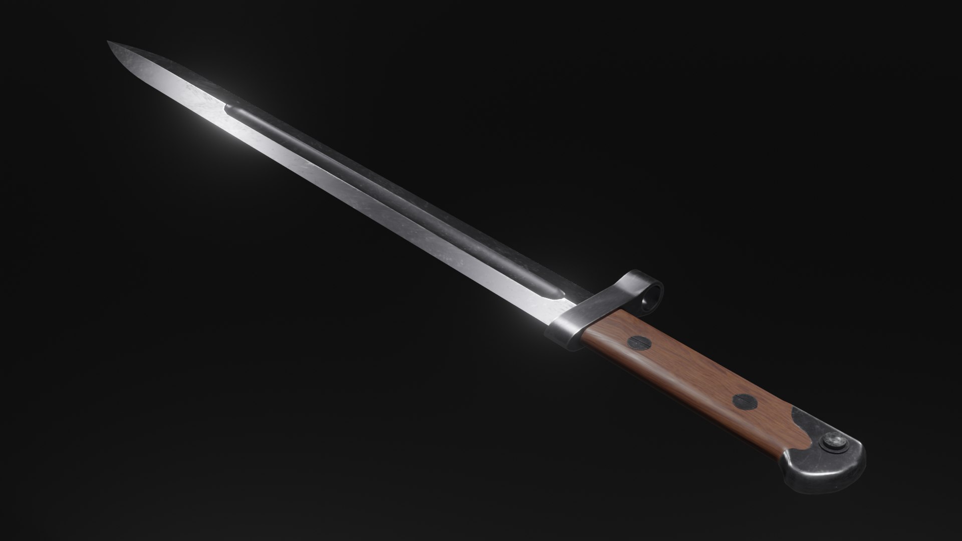 3D Model Bayonet Knife Low-poly - TurboSquid 1963115
