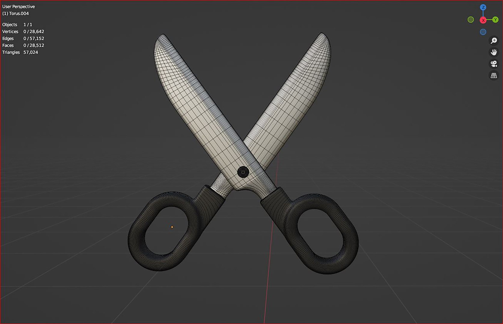 3D Open Scissor Icon - TurboSquid 2066434