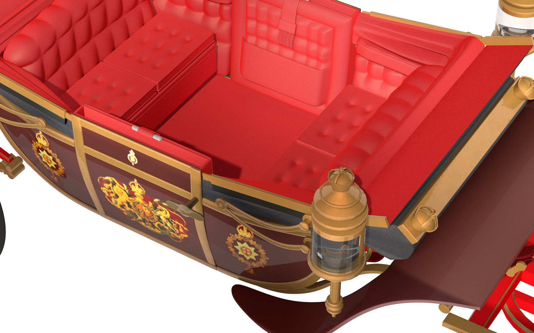 1902 State Landau Carriage 3D Model - TurboSquid 1275900