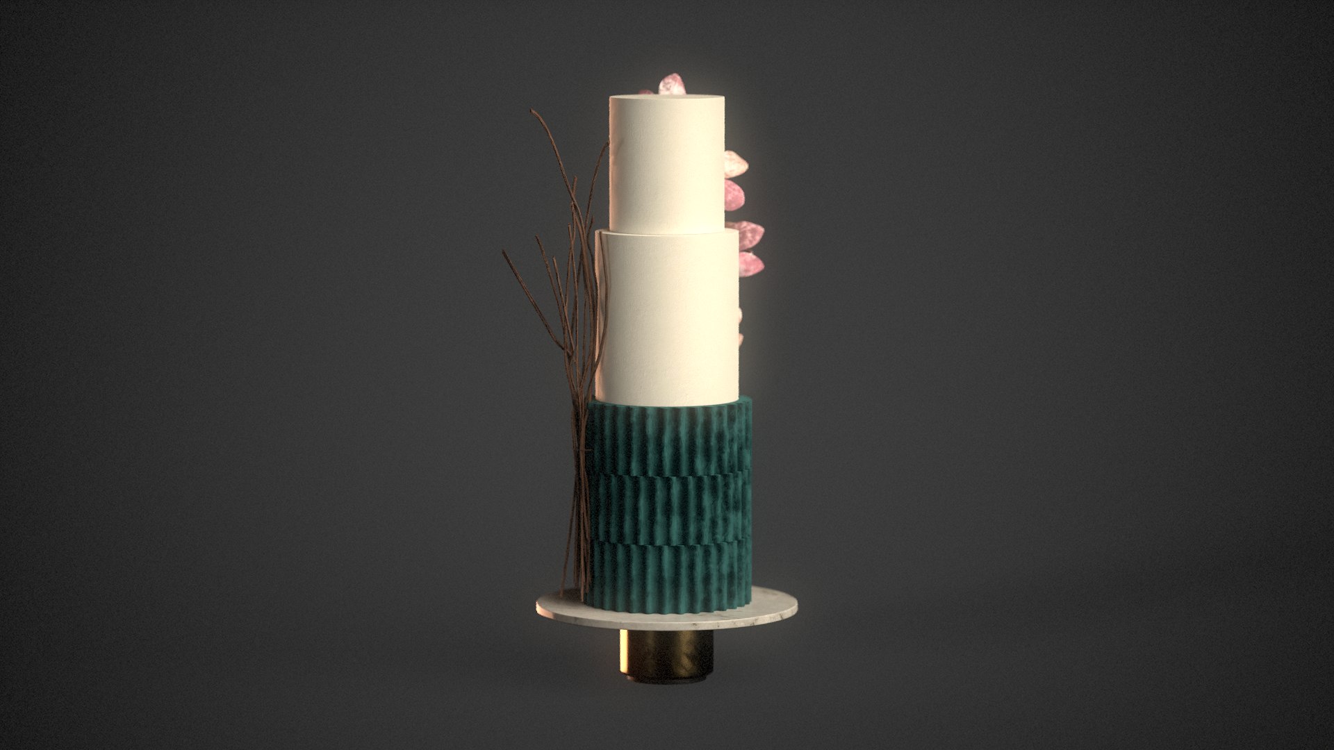 3D Model Tiered Cake - TurboSquid 2350311