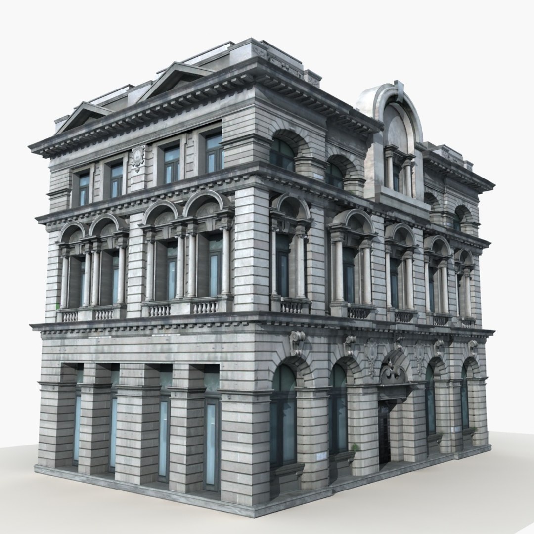 Old Building 3D Model - TurboSquid 1318993